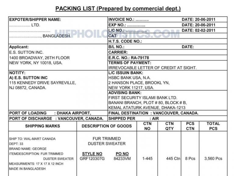 Packing List Là Gì? Cách Làm Packing List Cho Người Mới